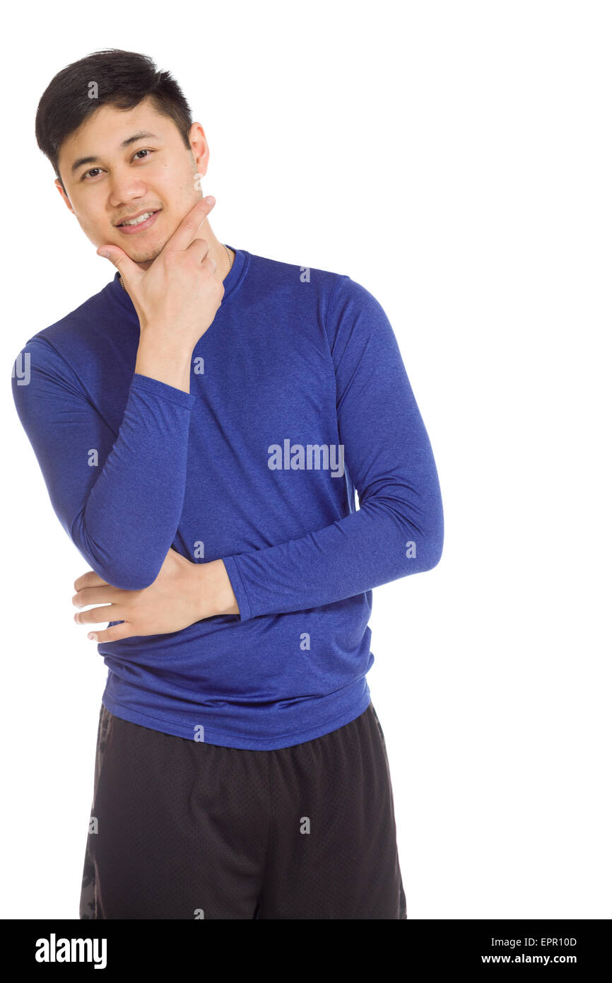 Model isolated on plain background in studio Stock Photo - Alamy