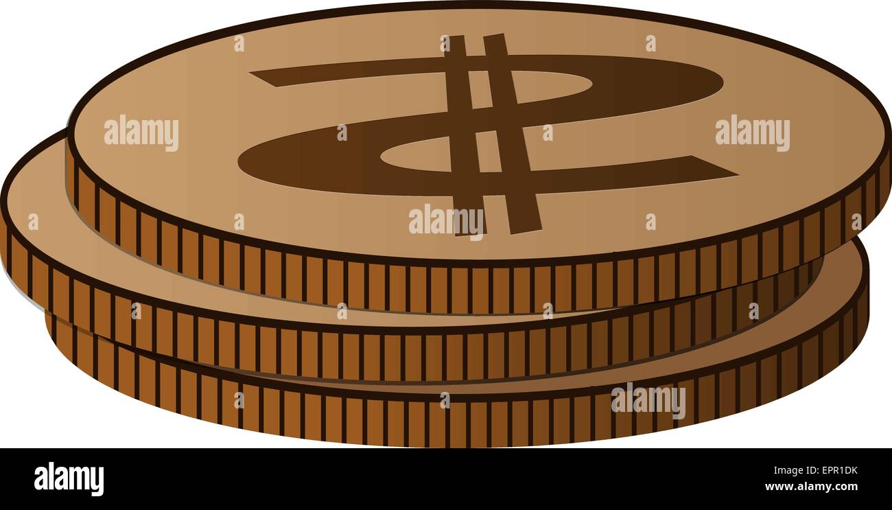 Money coins vector illustration. For web design and apps Stock Vector ...