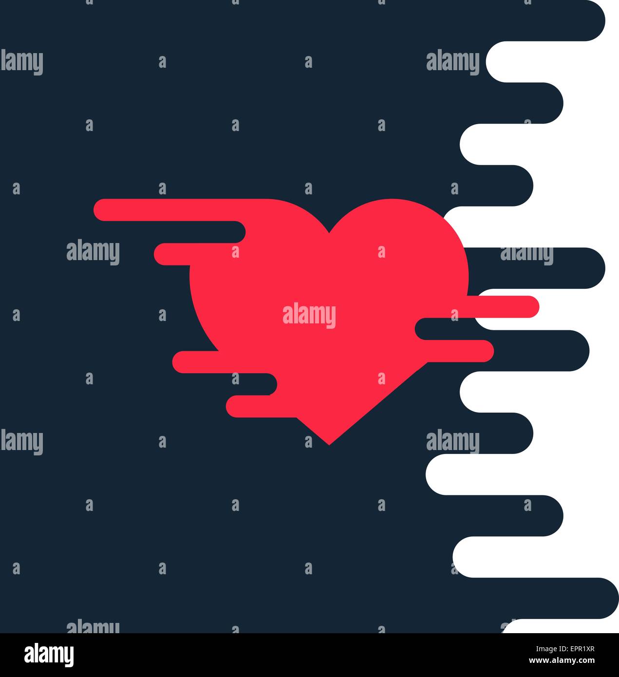 The heart vector icon. Symbol of life. Trendy flat design style ...