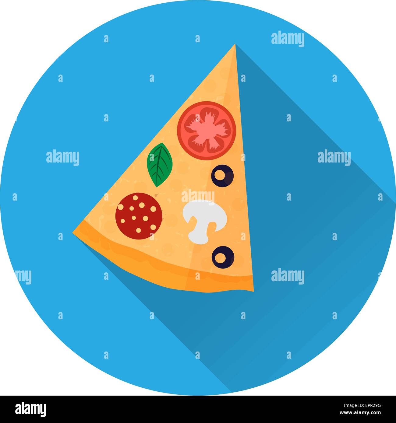 Flat Pizza Icon