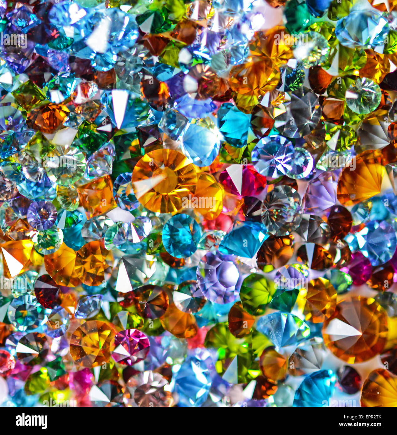 Multicolored crystals background Stock Photo - Alamy