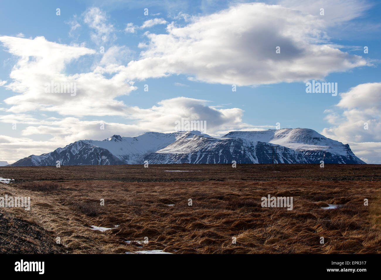 Beautiful volcano landscape in Iceland in spring Stock Photo - Alamy