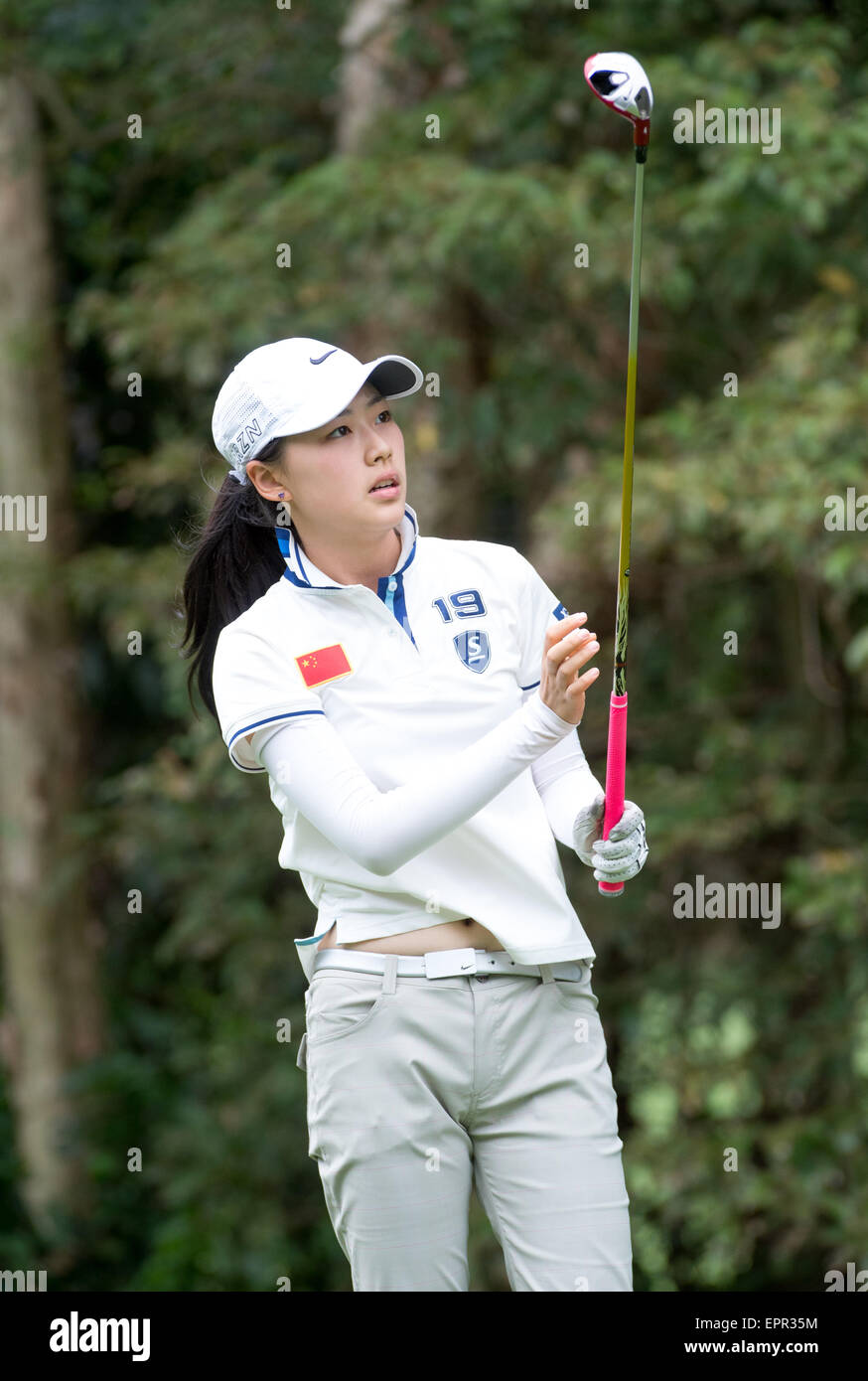 Hong Kong. 21st May, 2015. Xiang Sui from China on the 17th tee.2nd ...