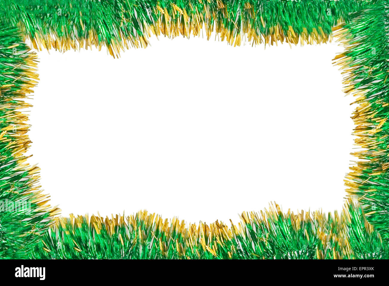 frame made with christmas green ribbon Stock Photo - Alamy