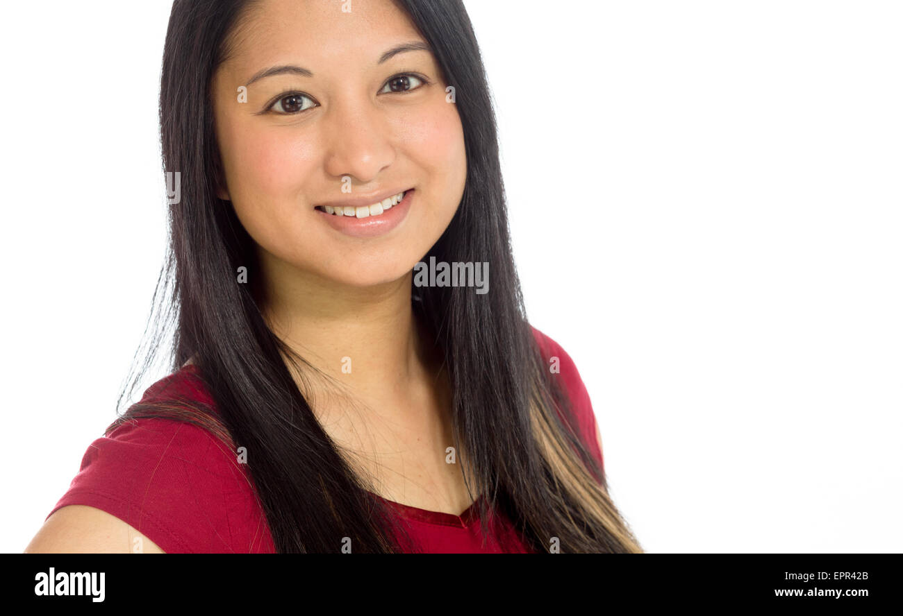 Model isolated on plain background in studio Stock Photo - Alamy