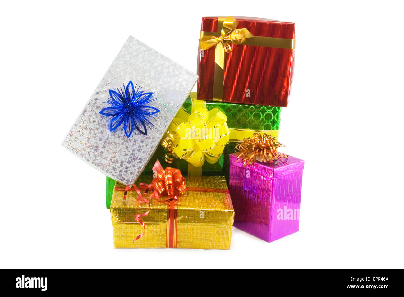 Many gift boxes hi-res stock photography and images - Alamy