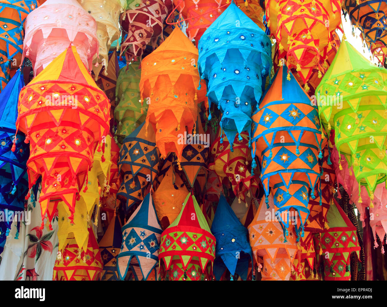 Tibet color chandelier Stock Photo - Alamy