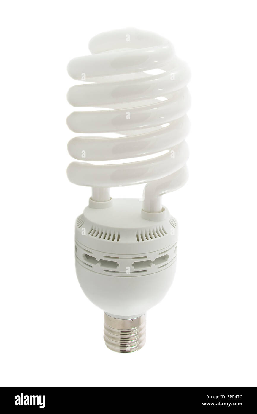 Energy saving lamp ( lightbulb) isolated over white background Stock ...