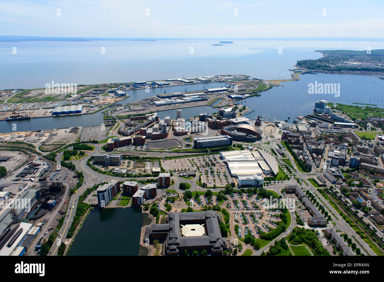 Aerial Cardiff Bay High Resolution Stock Photography and Images - Alamy