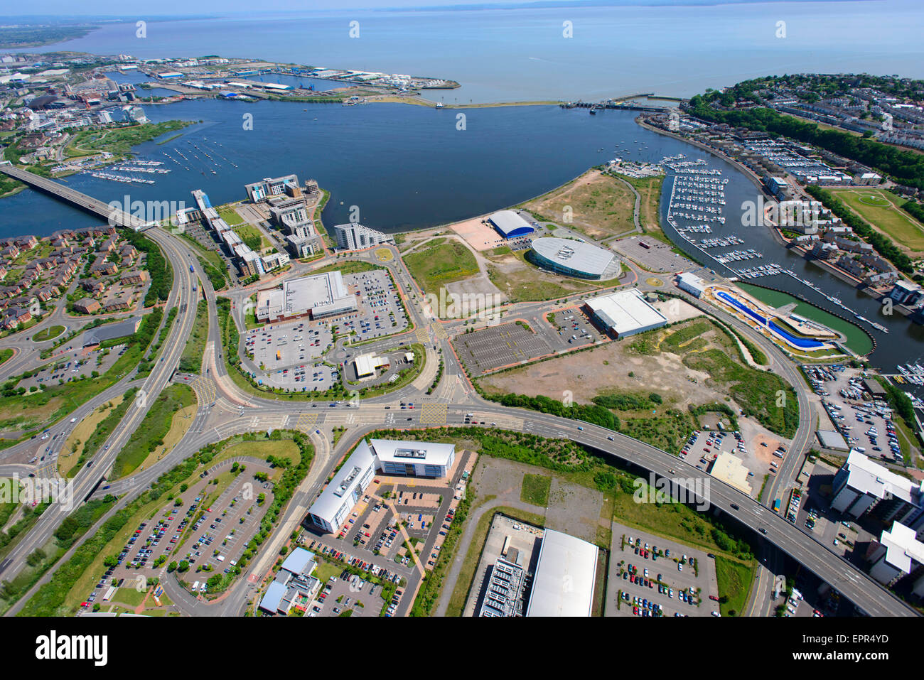 Aerial Cardiff Bay High Resolution Stock Photography and Images - Alamy