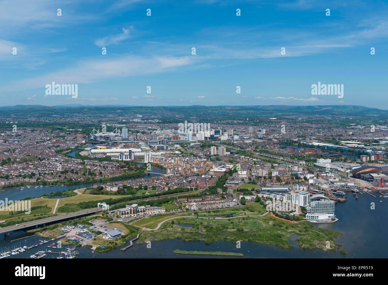 Aerial Cardiff Bay High Resolution Stock Photography and Images - Alamy