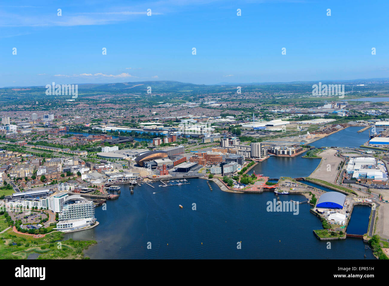 Aerial Cardiff Bay High Resolution Stock Photography and Images - Alamy