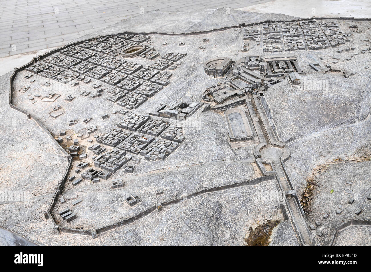 Model of Scythopolis at the Bet Shean National Park, Israel Stock Photo ...
