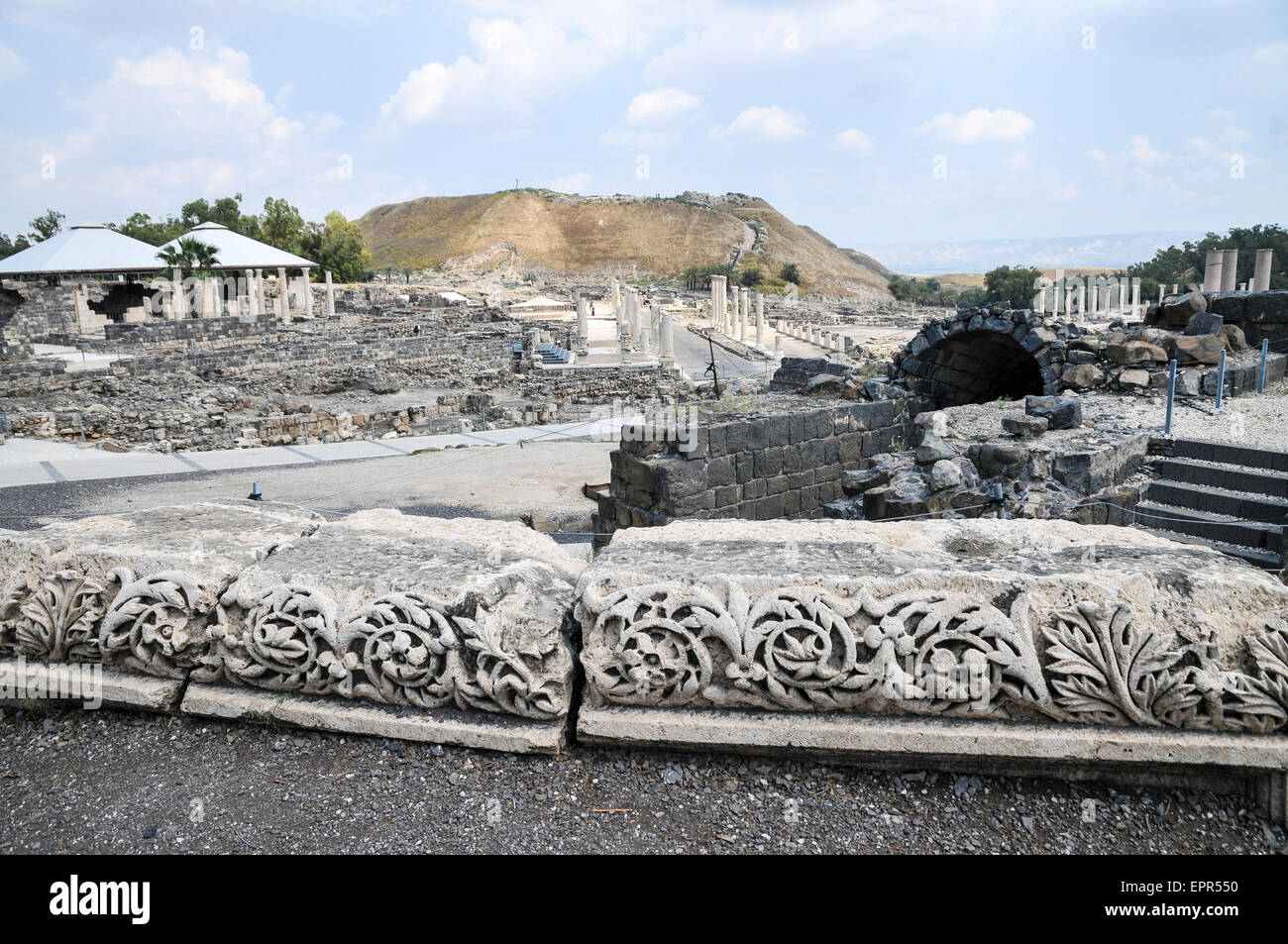 Israel, Bet Shean General view. During the Hellenistic period Bet Shean ...