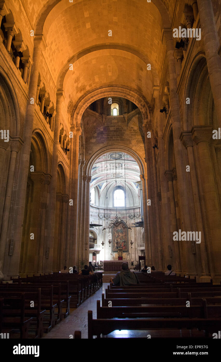 Se Cathedral Interior in Lisbon - Portugal Stock Photo - Alamy