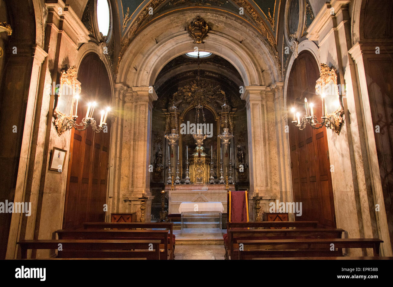 Se Cathedral Interior in Lisbon - Portugal Stock Photo - Alamy