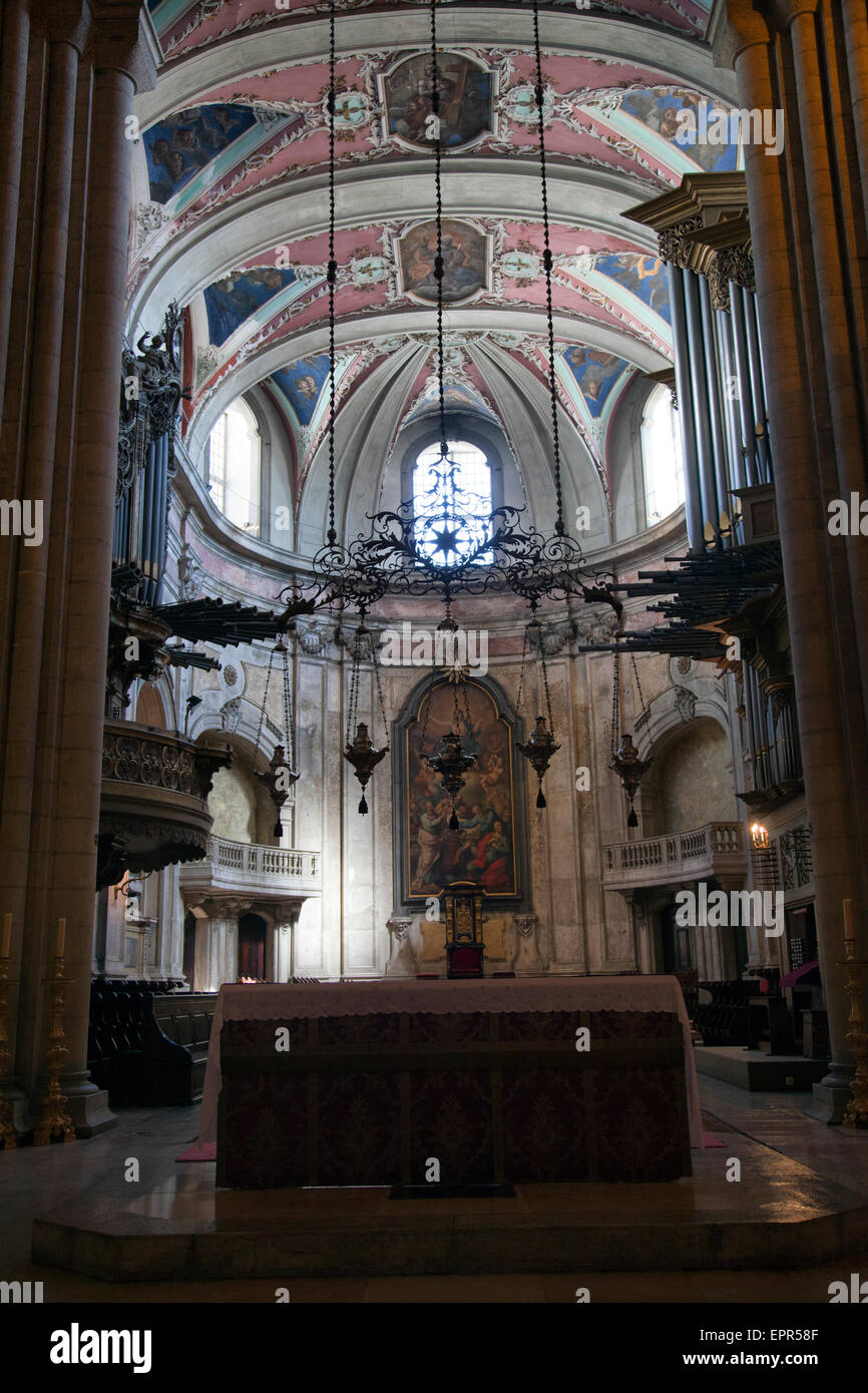 Se Cathedral Interior in Lisbon - Portugal Stock Photo - Alamy