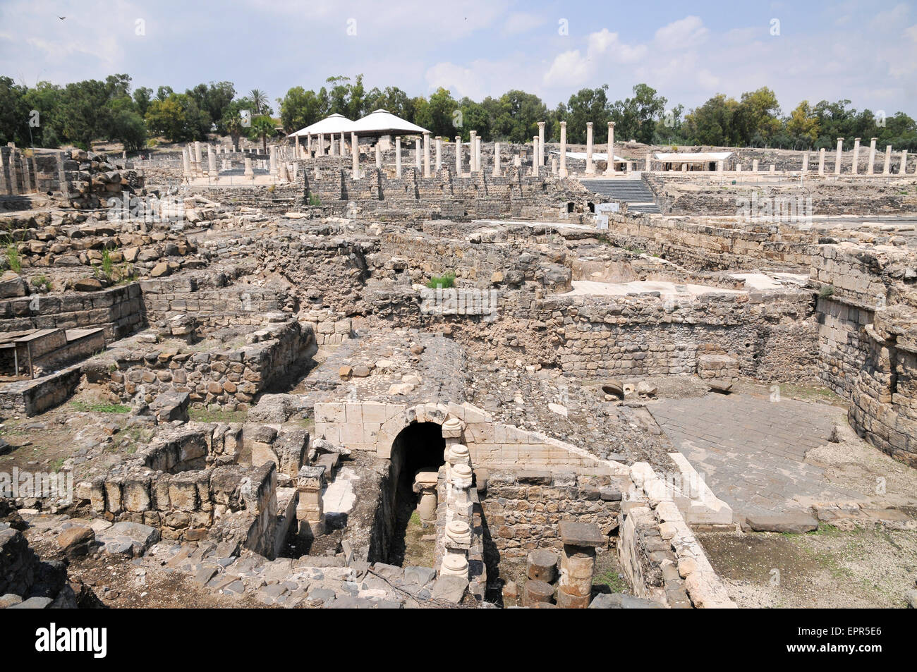 Israel, Bet Shean General view. During the Hellenistic period Bet Shean ...