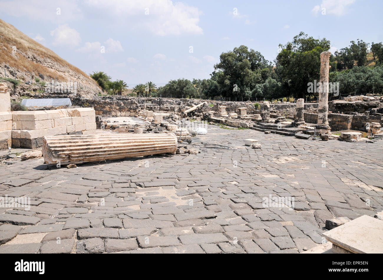 Israel, Bet Shean General view. During the Hellenistic period Bet Shean ...