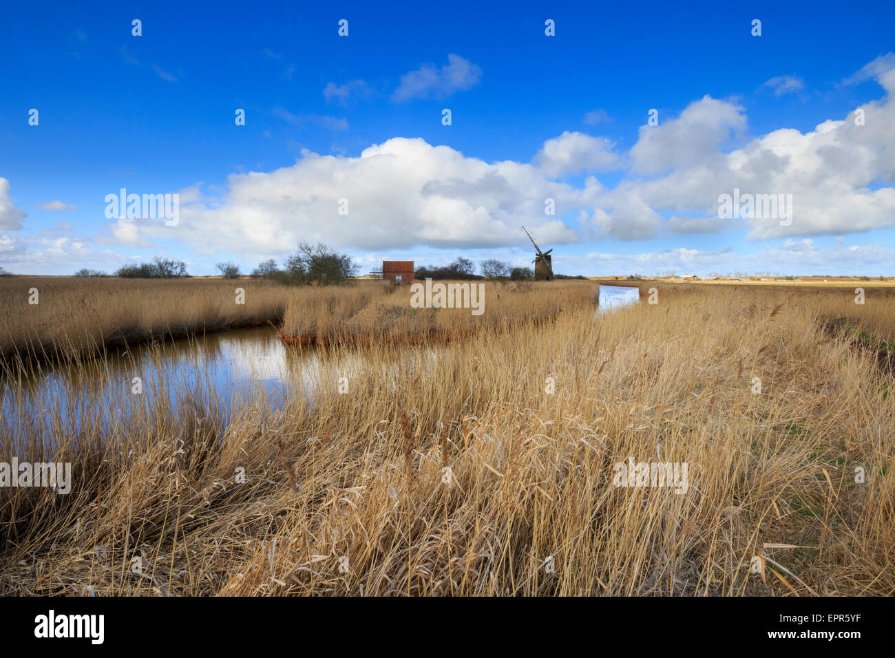 Brograve mill windpump on the Norfolk Broads Stock Photo - Alamy