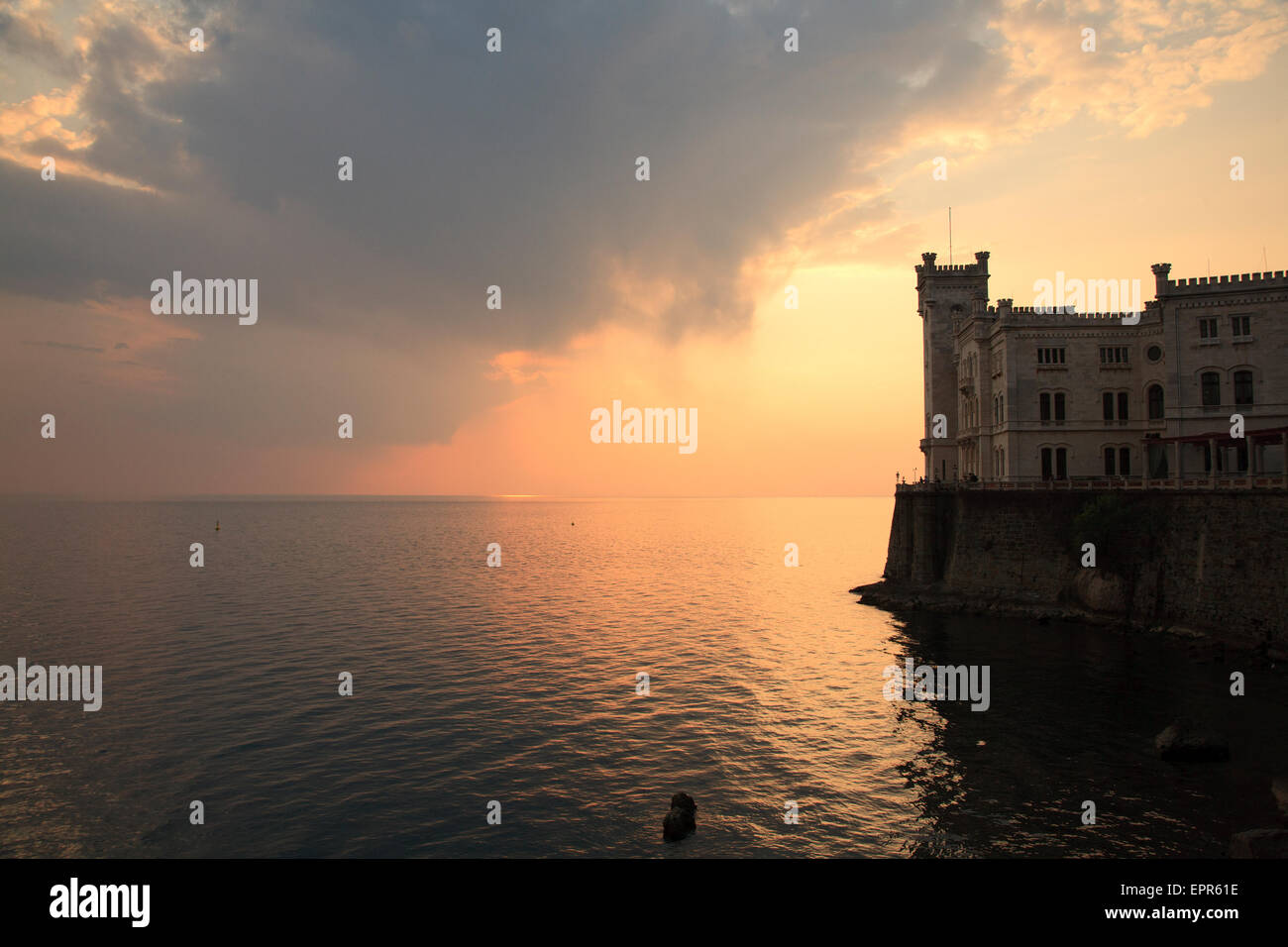 Castello di Miramare (Miramare castle) was built in 1855-60 for ...