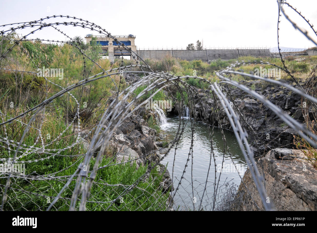 The Israeli Jordanian Border Photographed at Naharaim on the Jordan ...