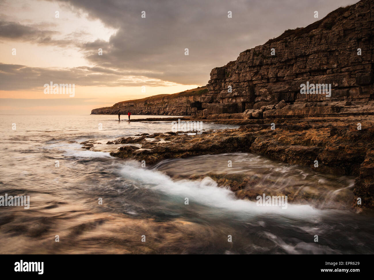 Seacombe Bay and Cliffs on the Jurassic Coast in Dorset, England ...