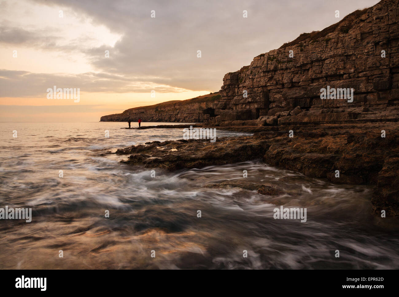 Seacombe Bay and Cliffs on the Jurassic Coast in Dorset, England ...