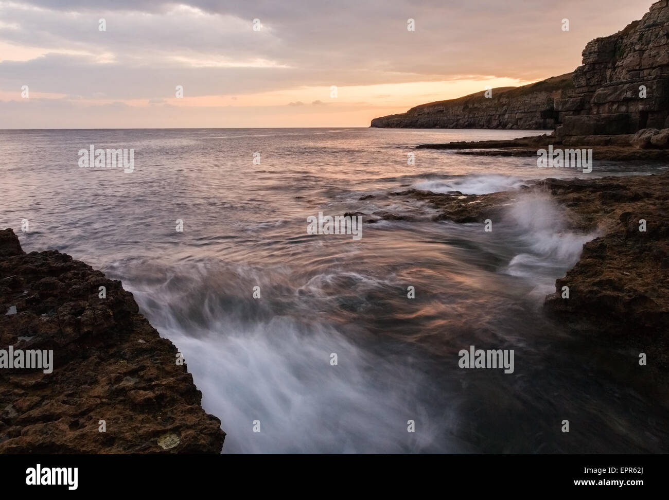 Seacombe Bay and Cliffs on the Jurassic Coast in Dorset, England ...