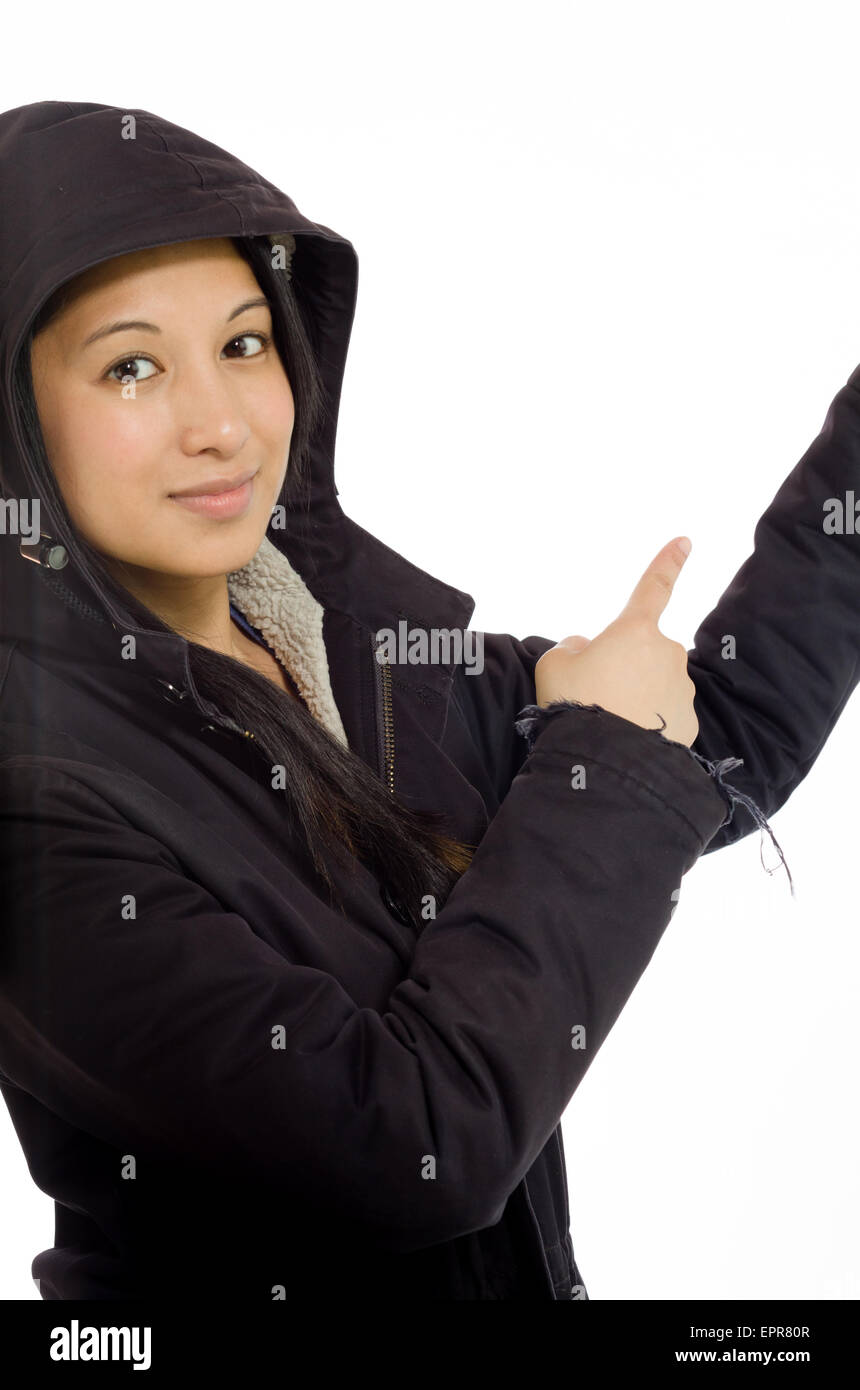 Model isolated on plain background in studio Stock Photo - Alamy
