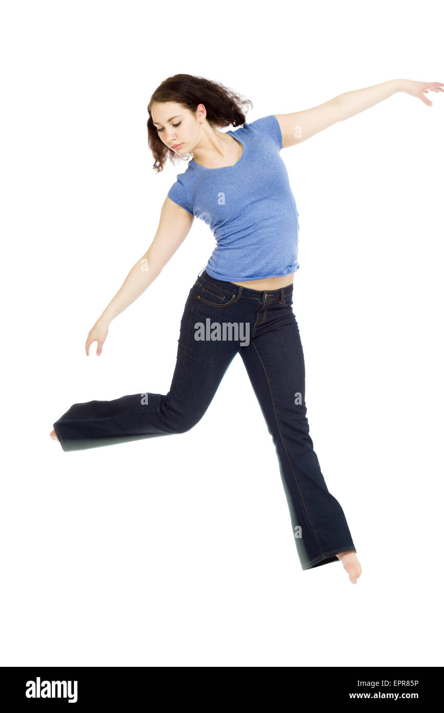 Model isolated on plain background in studio Stock Photo - Alamy