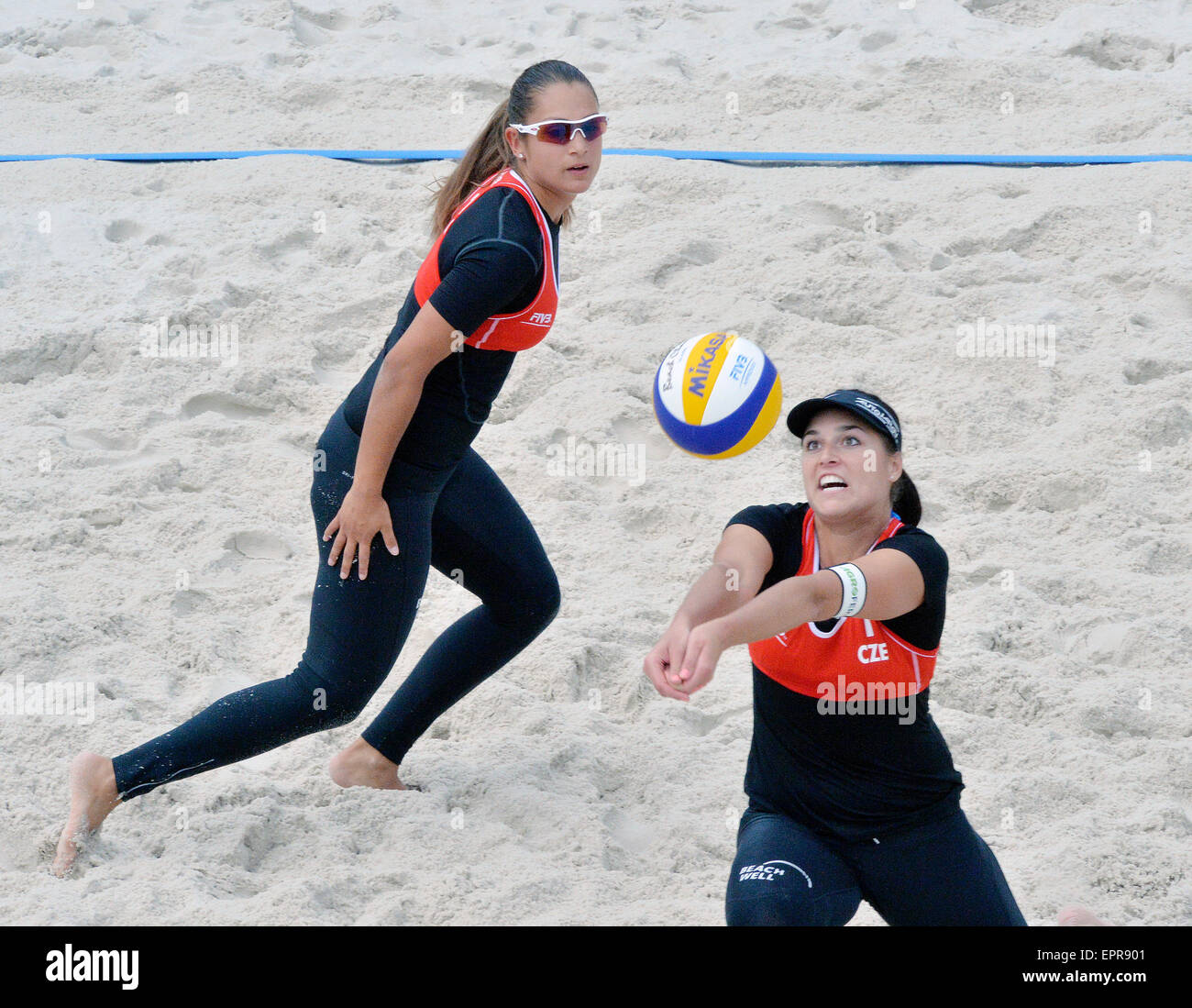Prague, Czech Republic. 21st May, 2015. Martina Bonnerova, left, and ...