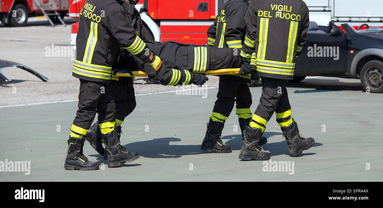 Firefighter rescue carry hi-res stock photography and images - Alamy