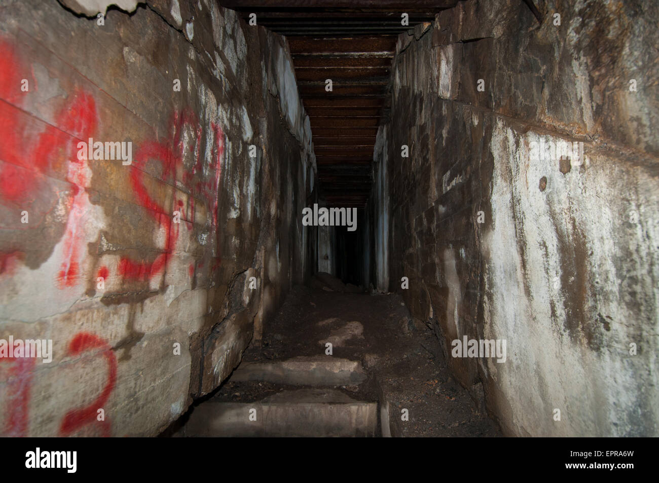 Interior of Martin Bormann bunker, Wolfsschanze, Hitler's Wolf's Lair ...