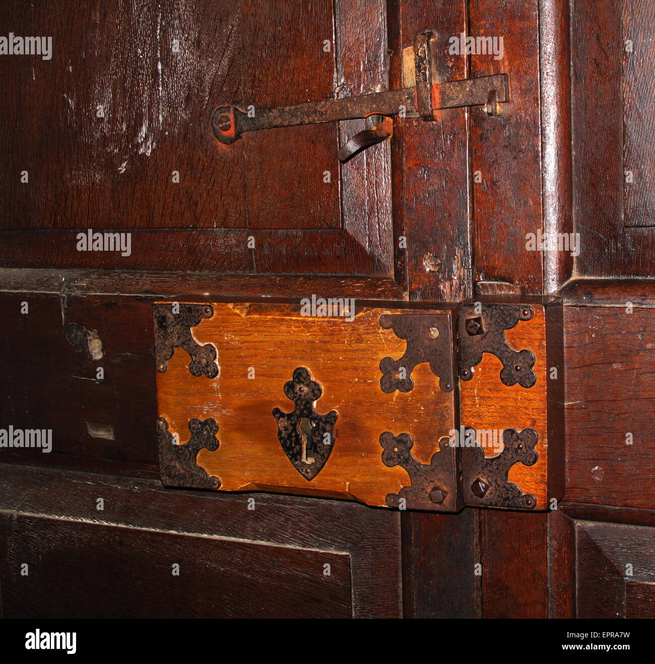 Old church door lock hi-res stock photography and images - Alamy