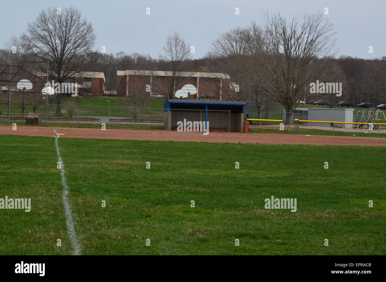 Crooked fowl line Stock Photo - Alamy