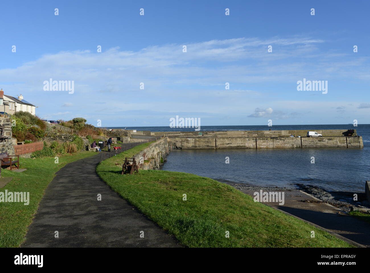 Craster a view of the harbour Stock Photo - Alamy