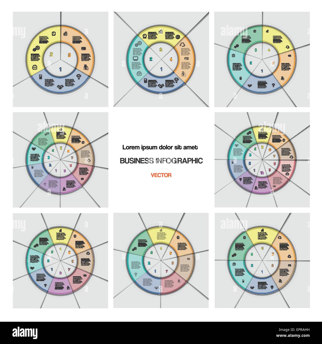Business infographic for success project and other Your variant. Set ...