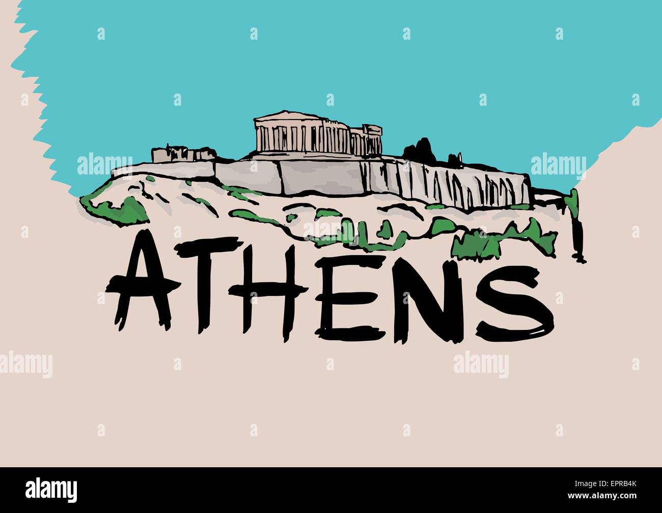 Ancient greeks cartoon hi-res stock photography and images - Alamy