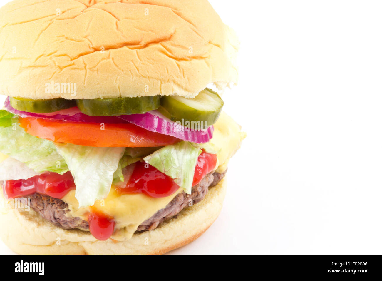 Cheeseburger toppings hi-res stock photography and images - Alamy