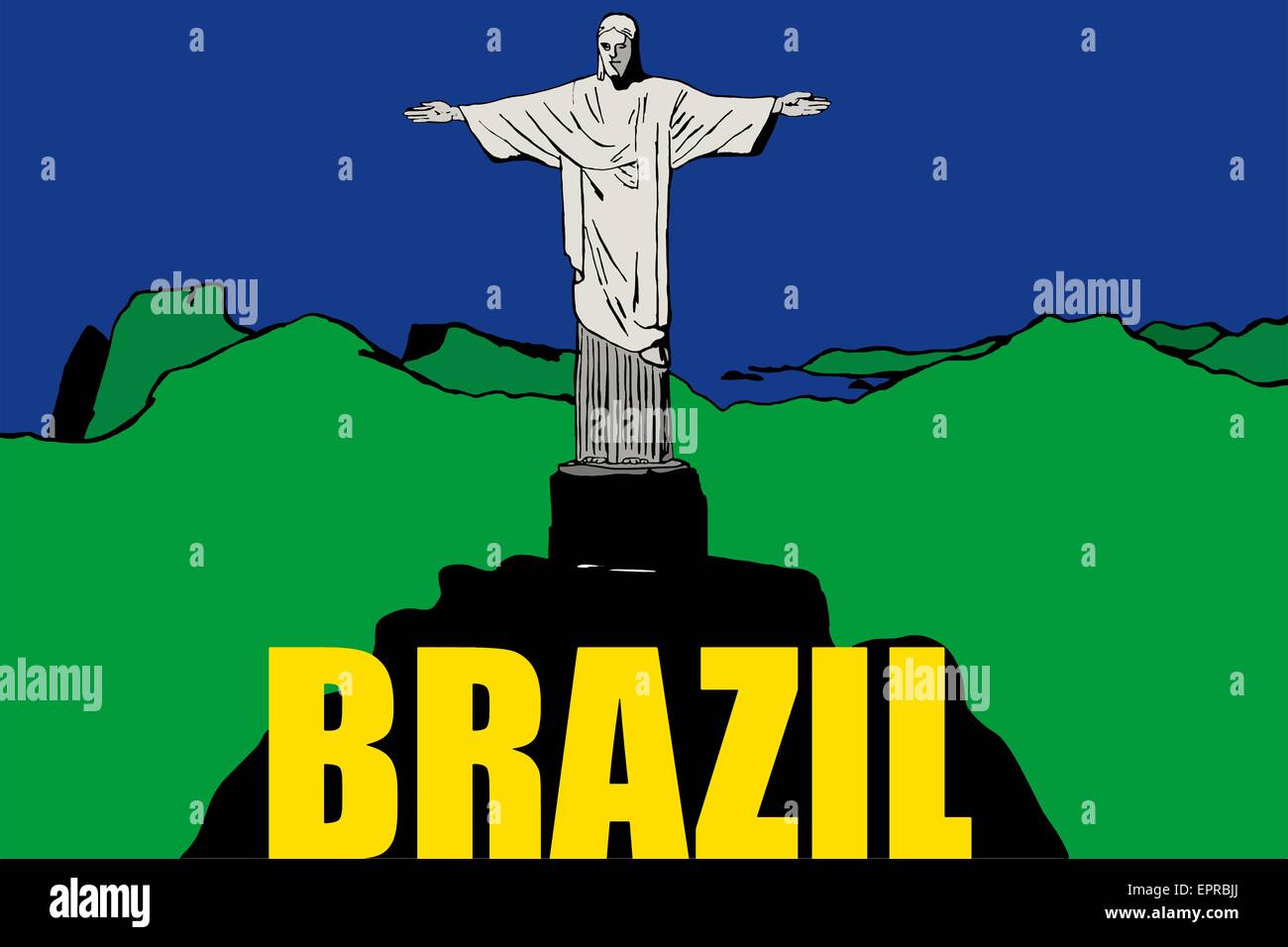 Cartoon beach brazil hi-res stock photography and images - Alamy