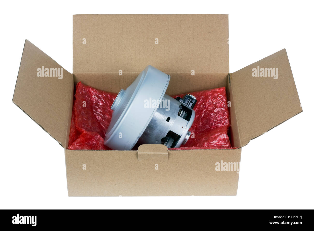Reliable and safe packing for your electric motor. The concept of the ...