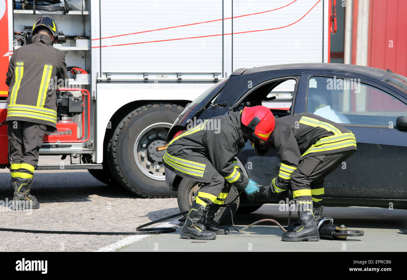 Firefighter training simulation hi-res stock photography and images - Alamy