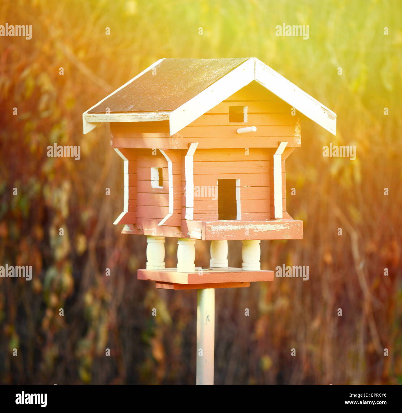Old bird house Stock Photo - Alamy