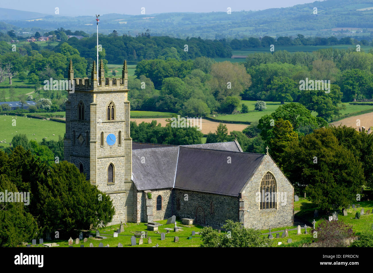 St Nicholas Montgomery Church In Wales High Resolution Stock ...
