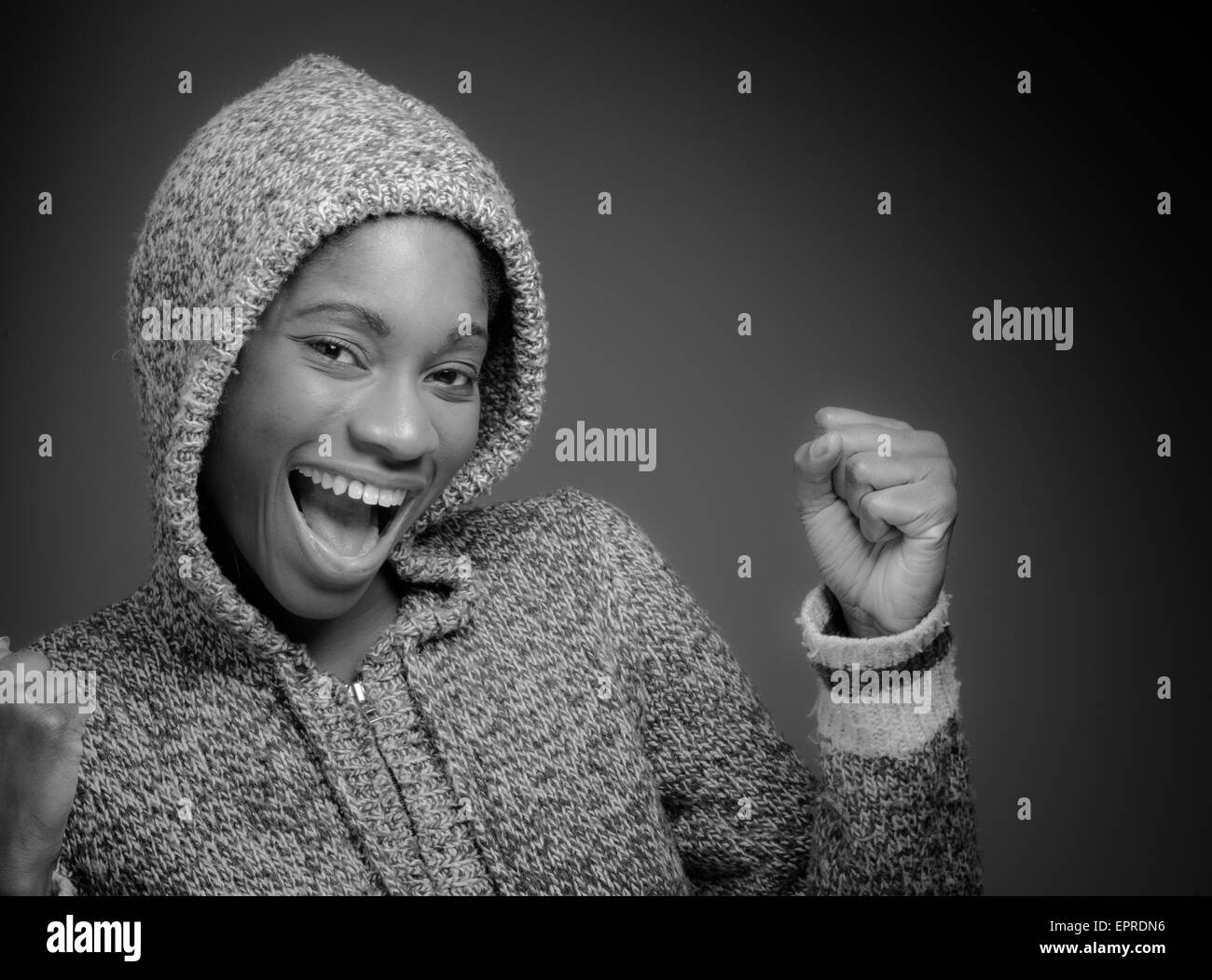 Model isolated cheerful Stock Photo - Alamy