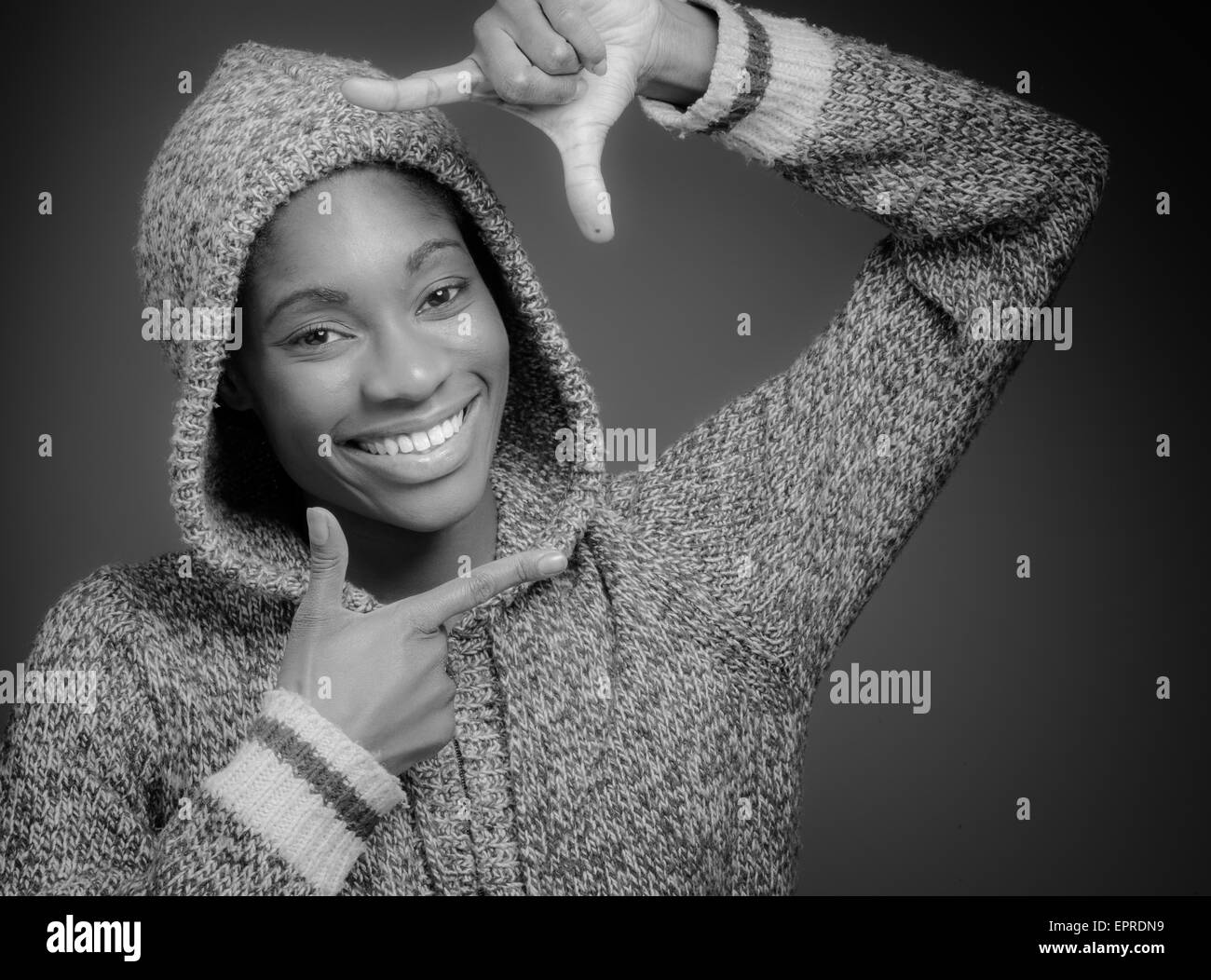 Finger framing Black and White Stock Photos & Images - Alamy