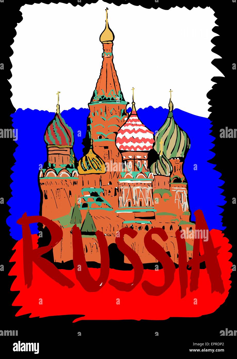 Flag russia icon cartoon hi-res stock photography and images - Alamy