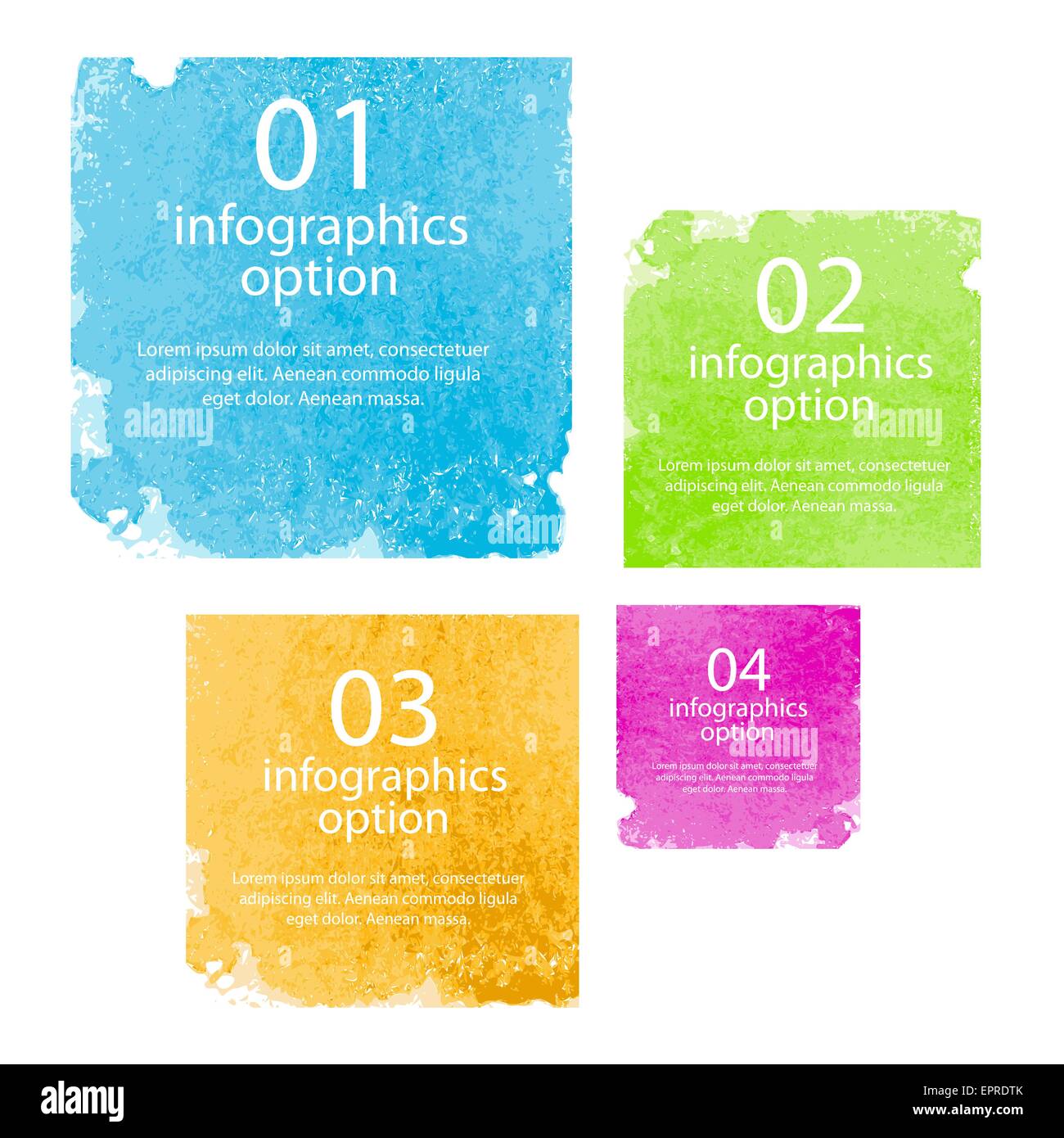 Watercolor Infographic Templates for Business Vector Illustratio Stock ...