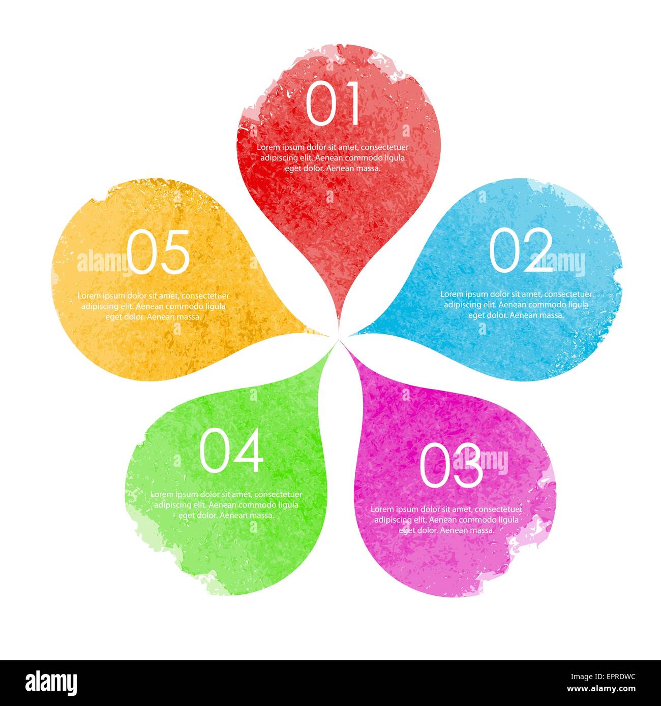 Watercolor Infographic Templates for Business Vector Illustratio Stock ...